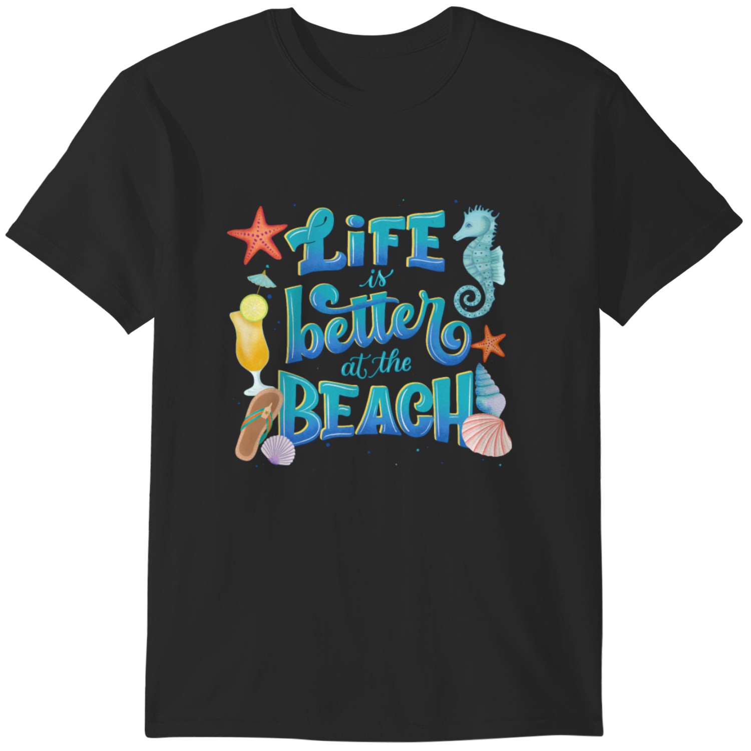 Sommer, Sonne, Strand Und Meer T-shirt