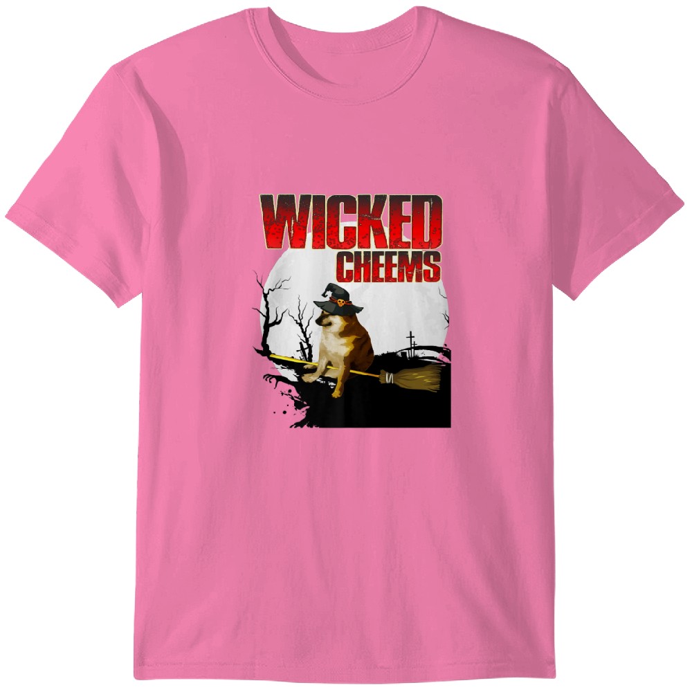 Halloween Wicked Cheems Funny Cheems Doge Meme T Shirts