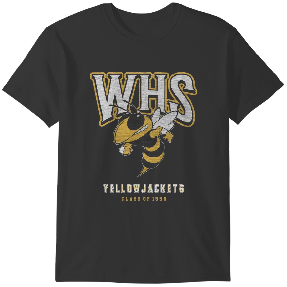 Retro 'Yellowjackets' WHS School Team Vintage Unisex Tee Shirt
