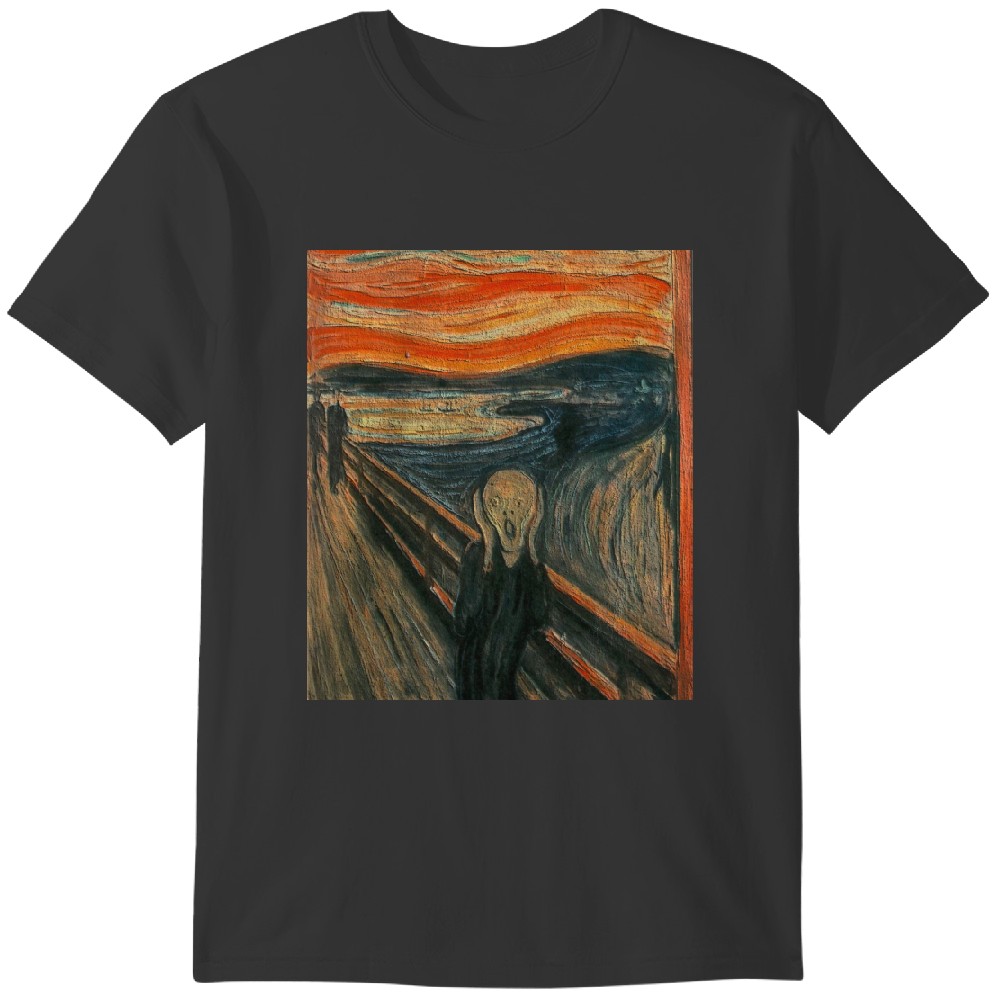 The Scream (Textured) By Edvard Munch Baby Bodysuit T Shirts