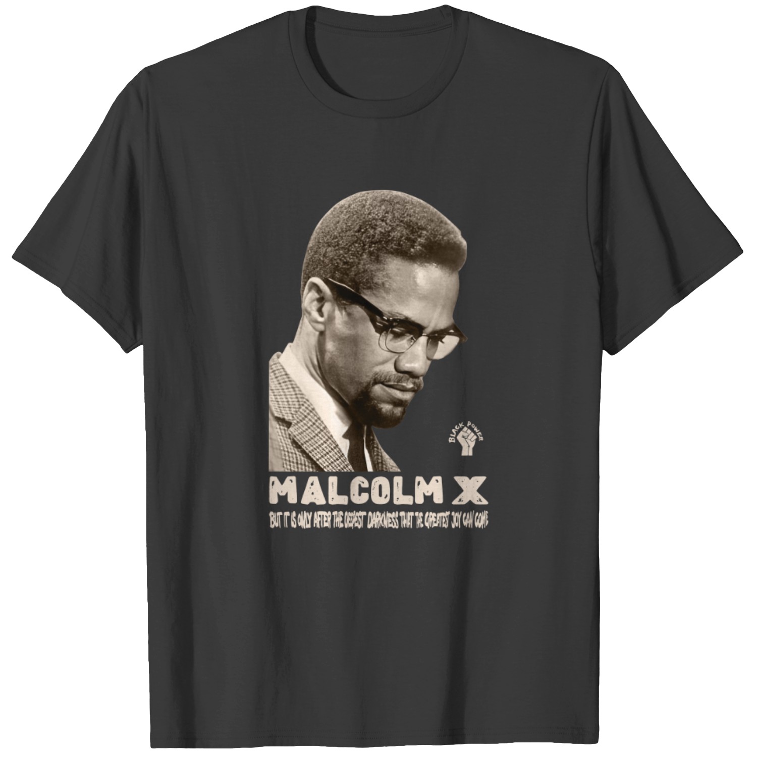 Malcolm X T-shirt | Black Hero T-shirt | Black History T-shirt