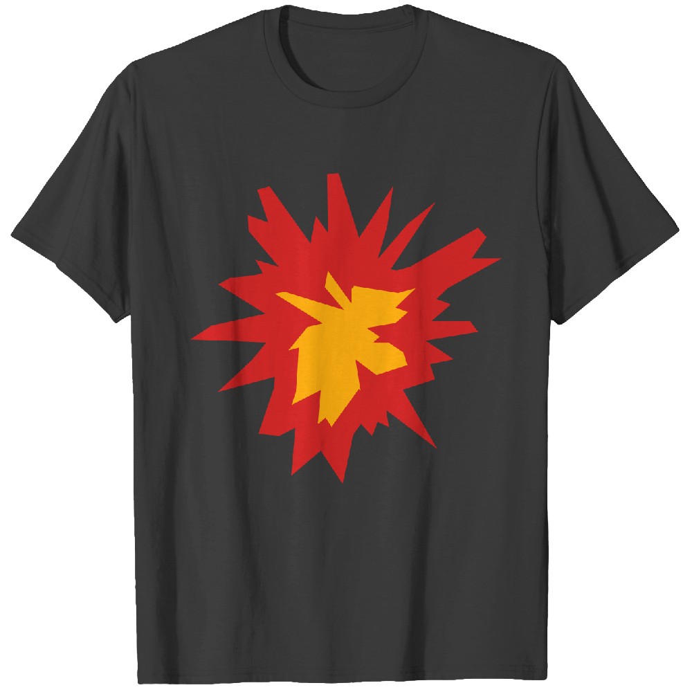Fire Flame Hot Tnt Dynamite Explode Explosion Expl T-shirt
