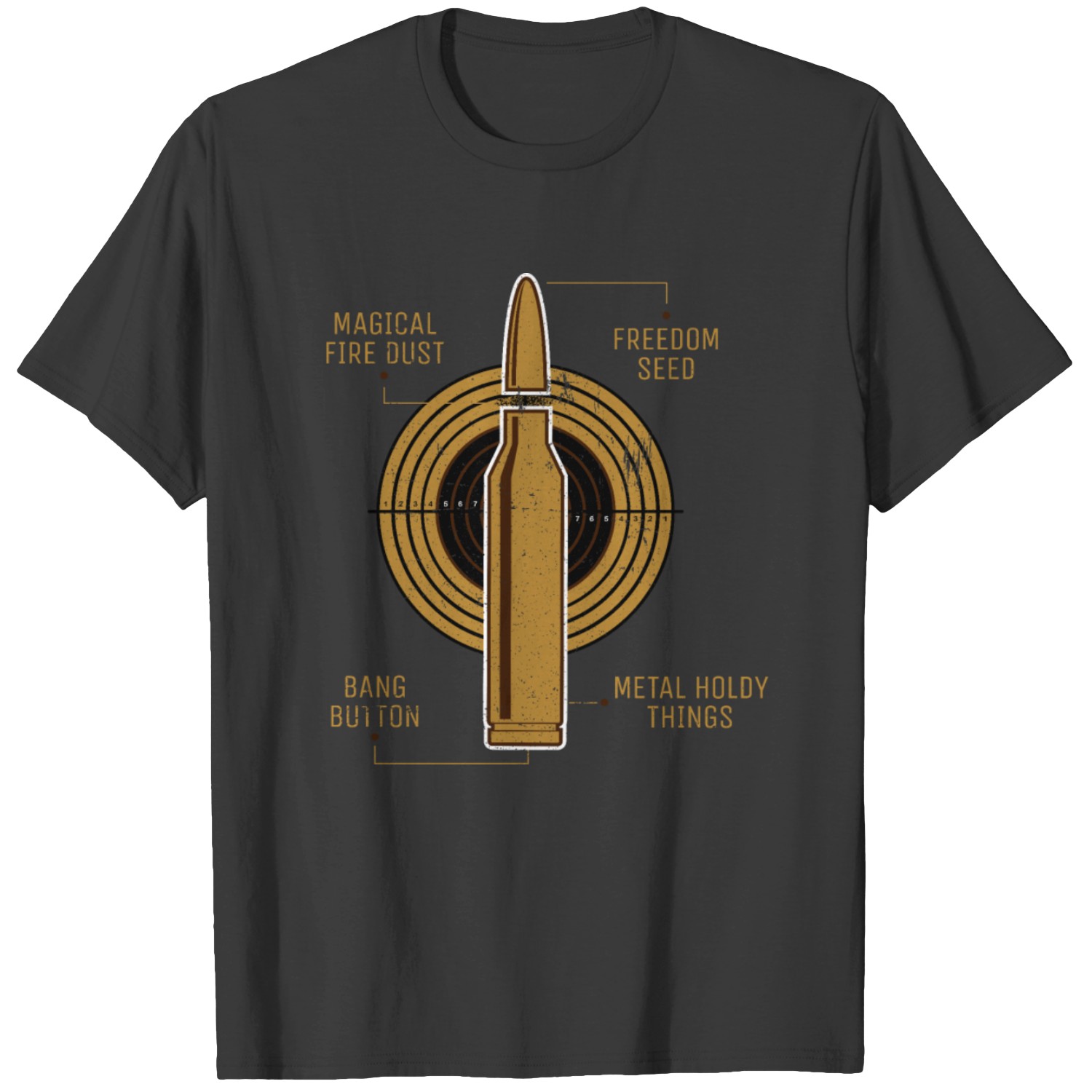 Anatomy Of A Bullet - Gun Owner Rifle Pistol T-shirt