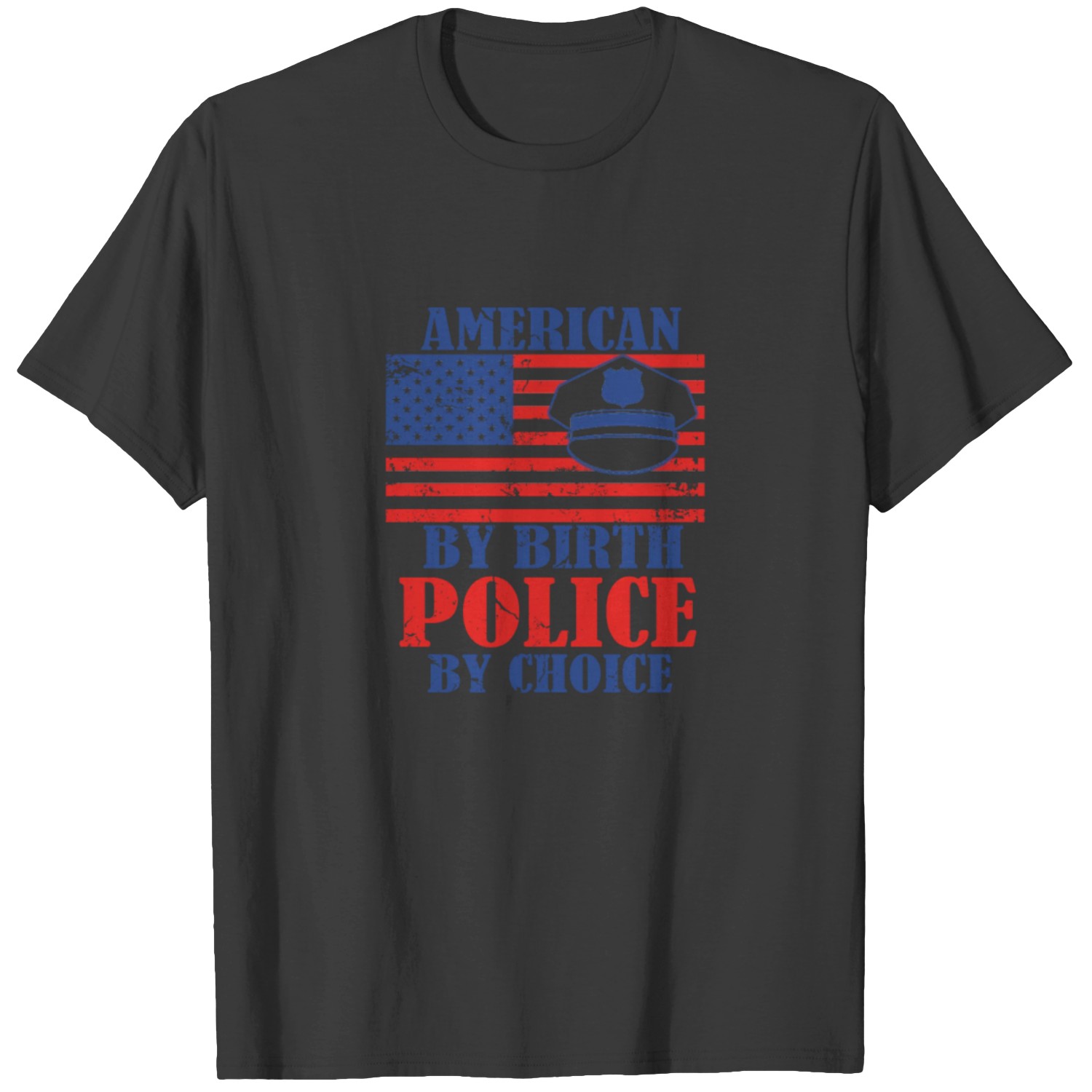 American Flag Police Officer Cop Sheriff Marshal T-shirt