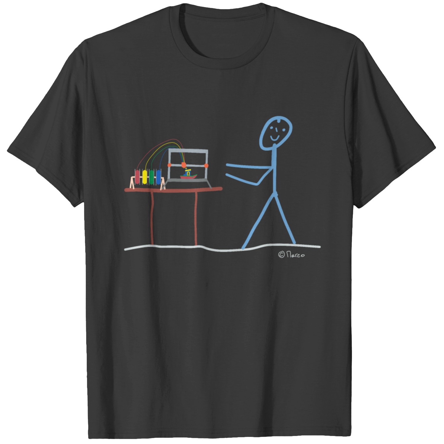 3D Printing Stick Figures, Benchy Prototyping Make T-shirt