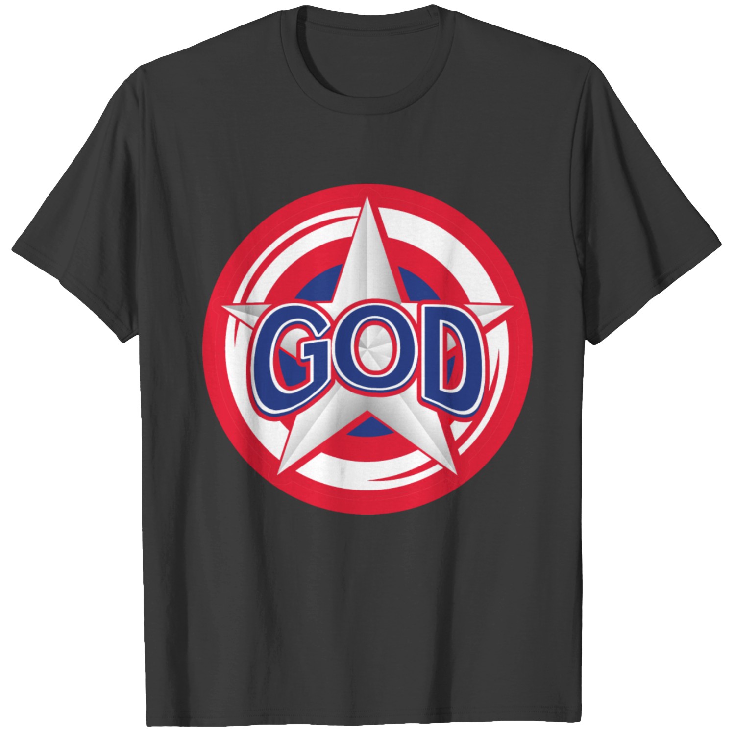 Captain God-God Is My Captain God Is My Superhero T-shirt