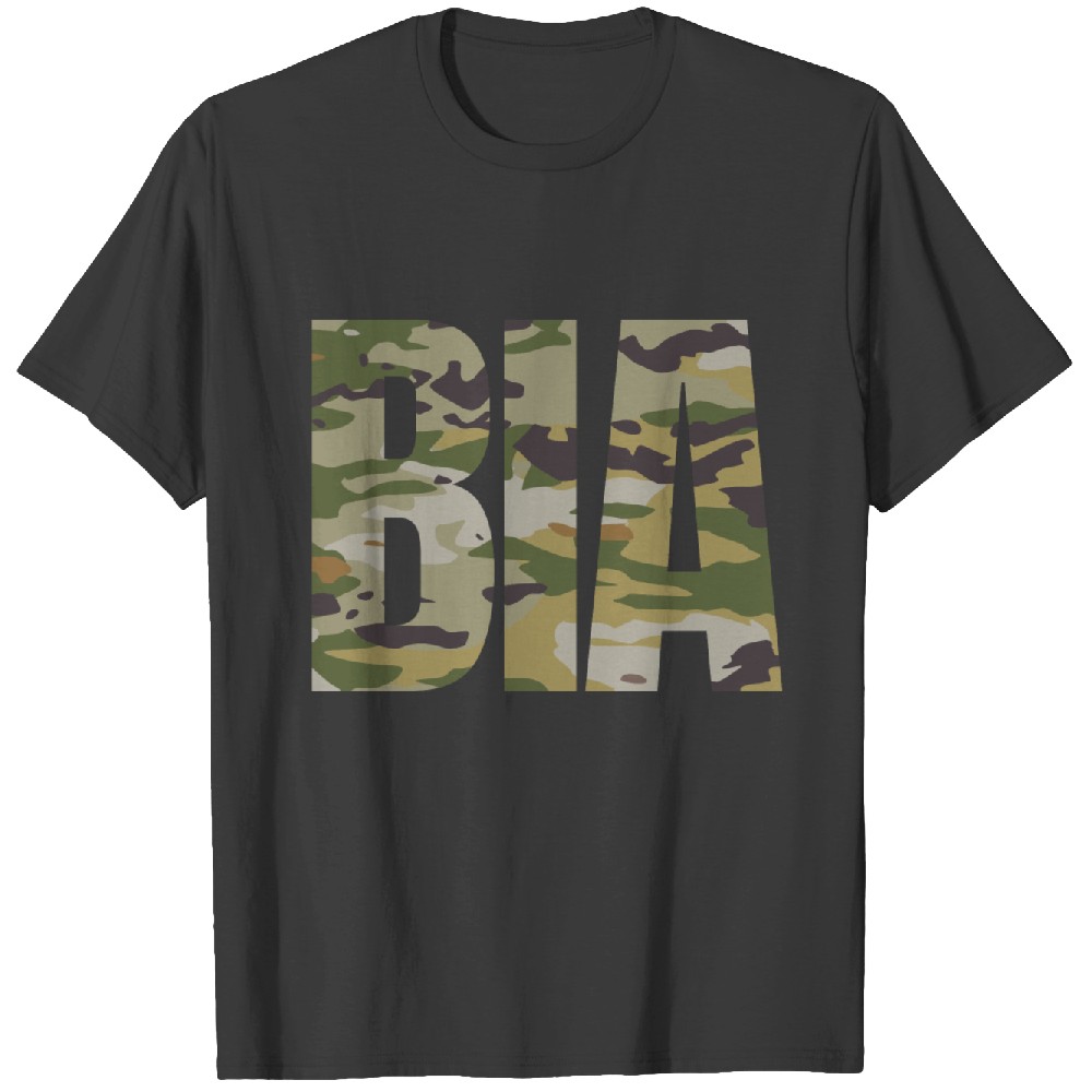 BIA Text In US Army Multicam T-shirt