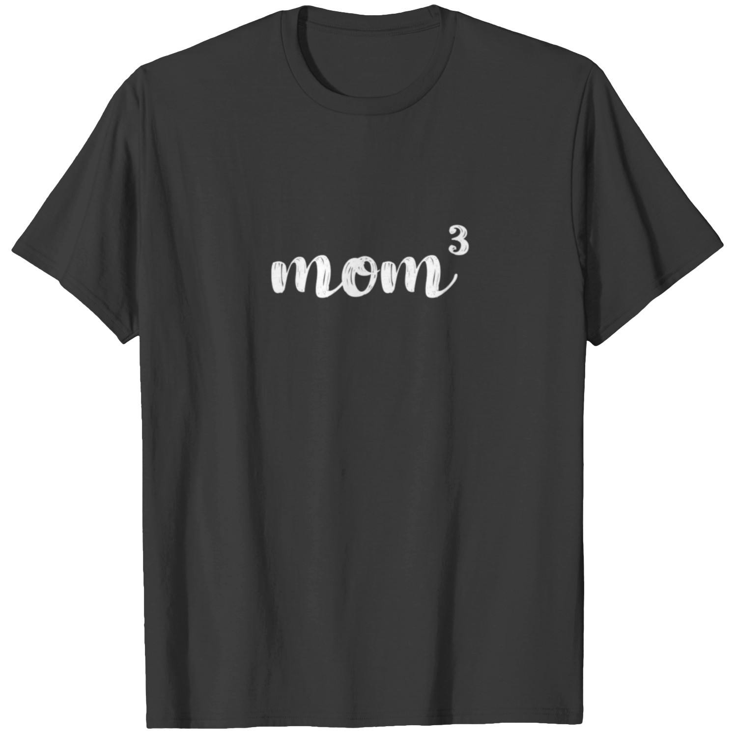 Womens Mom3 Mom Cubed Mother Of Three Mama Of 3 Mo T-shirt