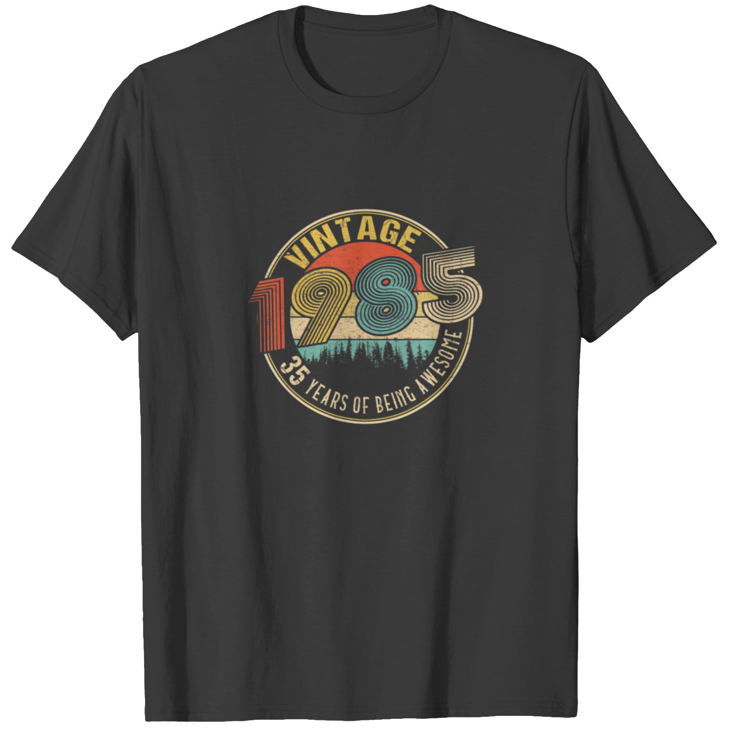 35 Years Old Born In 1985 Vintage 35th Birthday Gi T-shirt