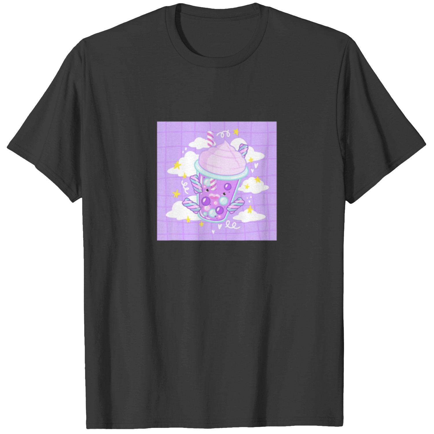 Boba Tea Bubble Tea Milk Kawaii Tapioca Lilac Cute T-shirt