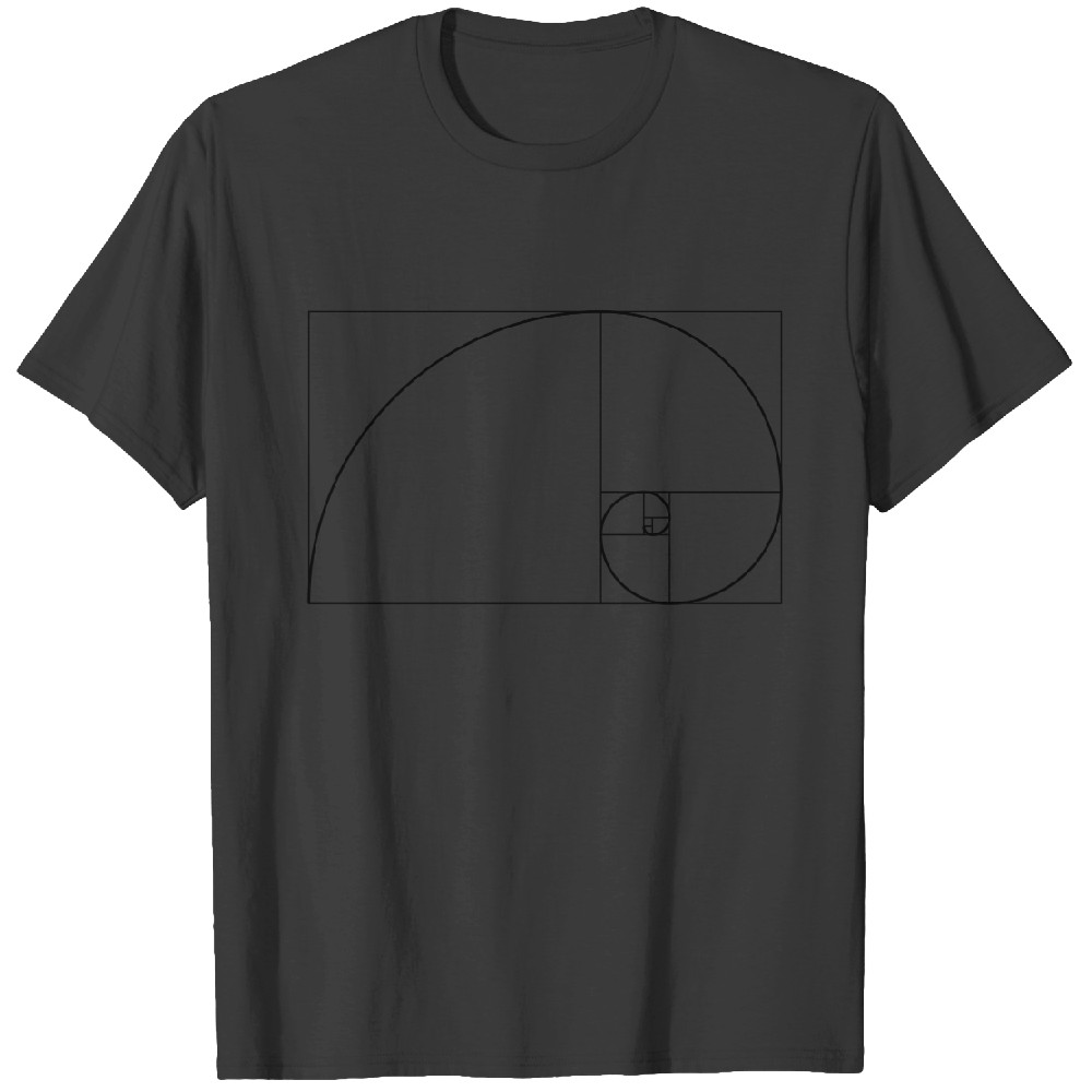 Fibonacci Spiral Golden Ratio T-shirt