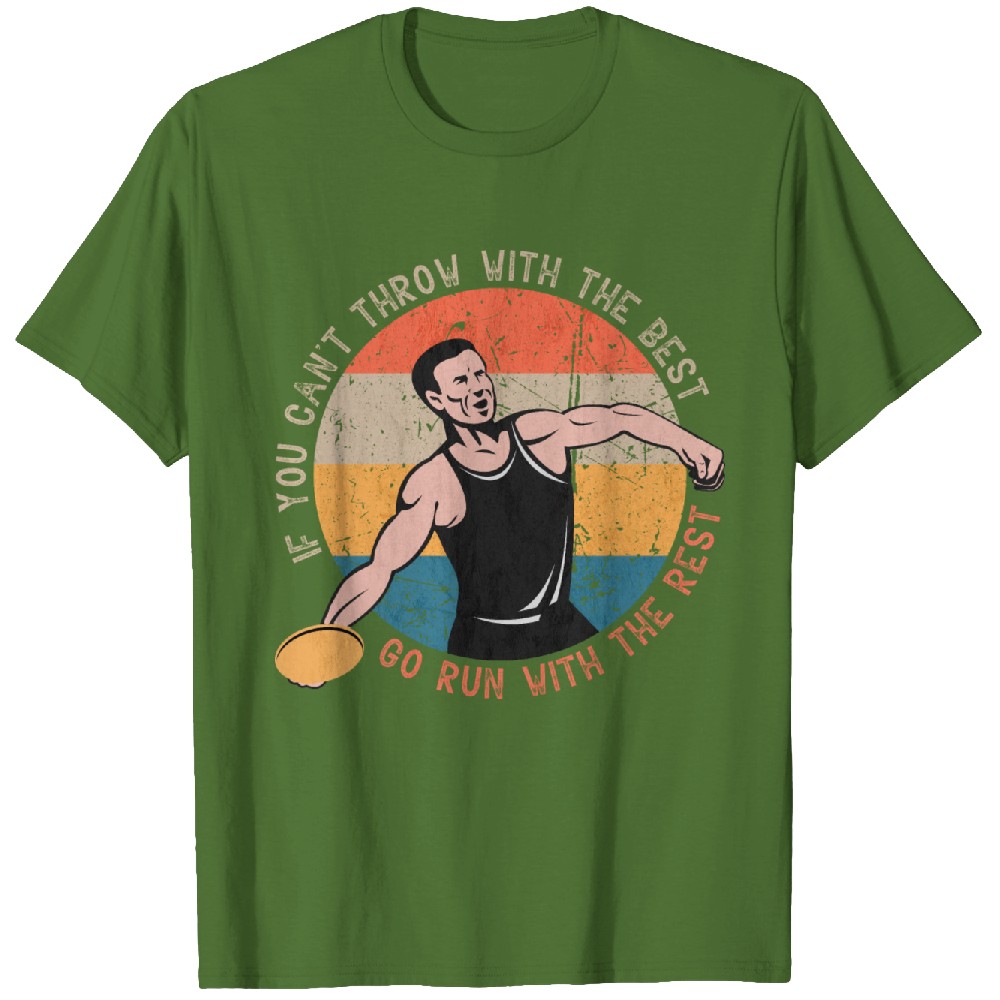 Discus Track And Field Vintage Funny Discus Throw T-shirt