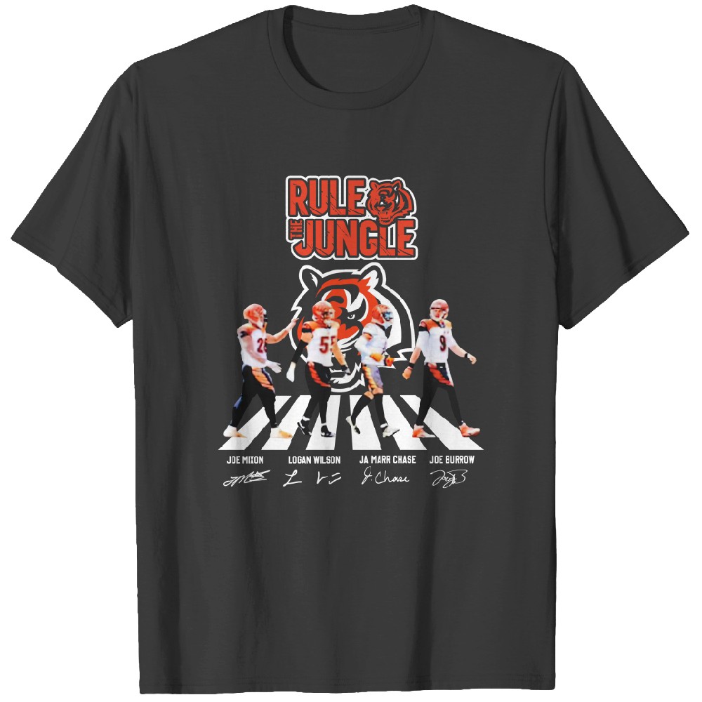 Cincinnati Bengals The Rule Jungle Abbey Road Signatures T Shirt