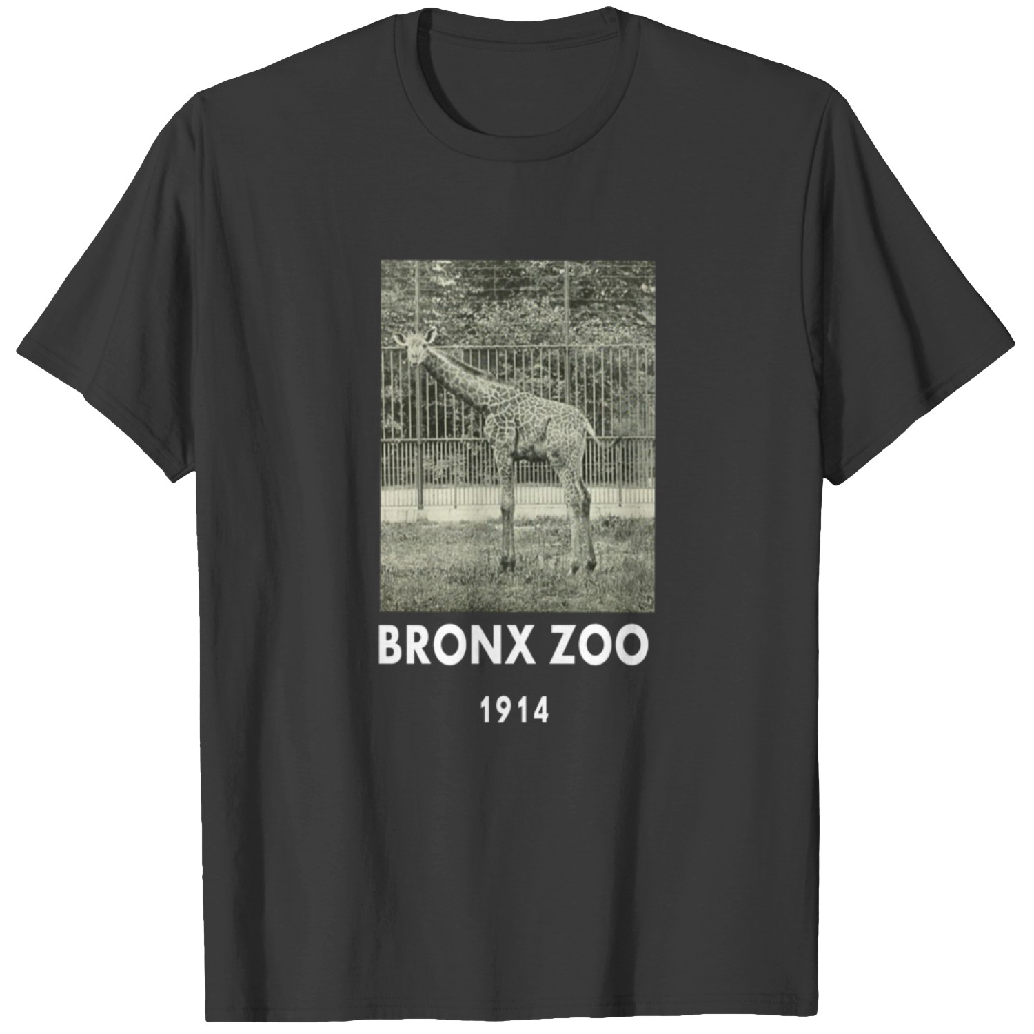 ART OF ZOO - GIRAFFE PHOTOGRAPH- BRONX ZOO -1914 T-Shirts