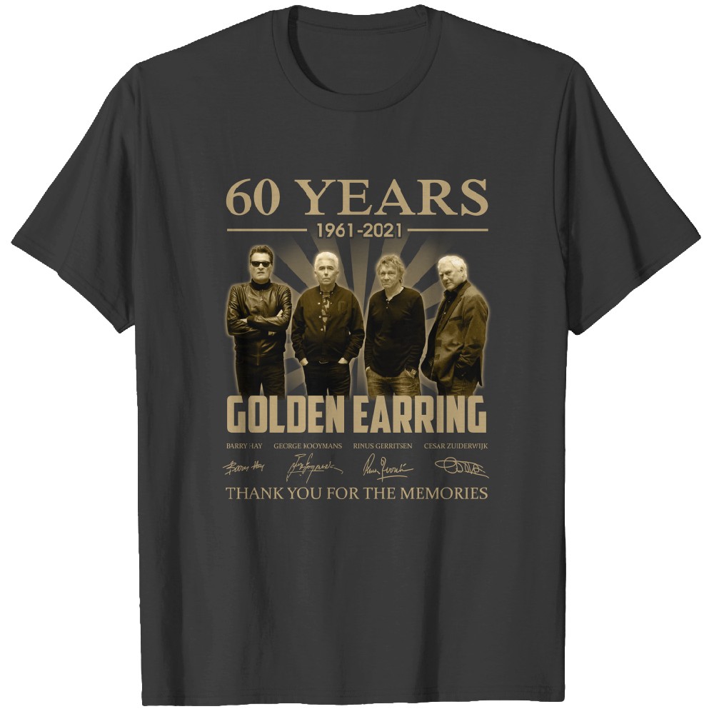 60 Years Golden Earring Tha.nk Y.ou Fo.r Th.e M.em.ories Signed T-shirt