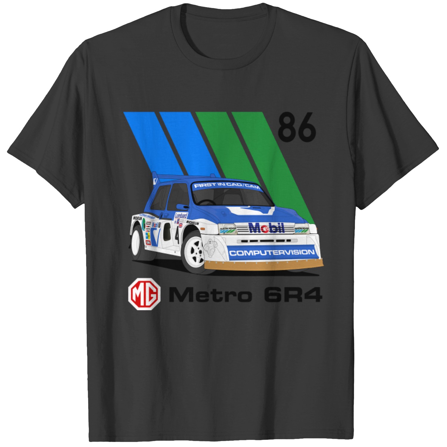 MG Metro 6r4 RAC Rally 86 T-Shirts