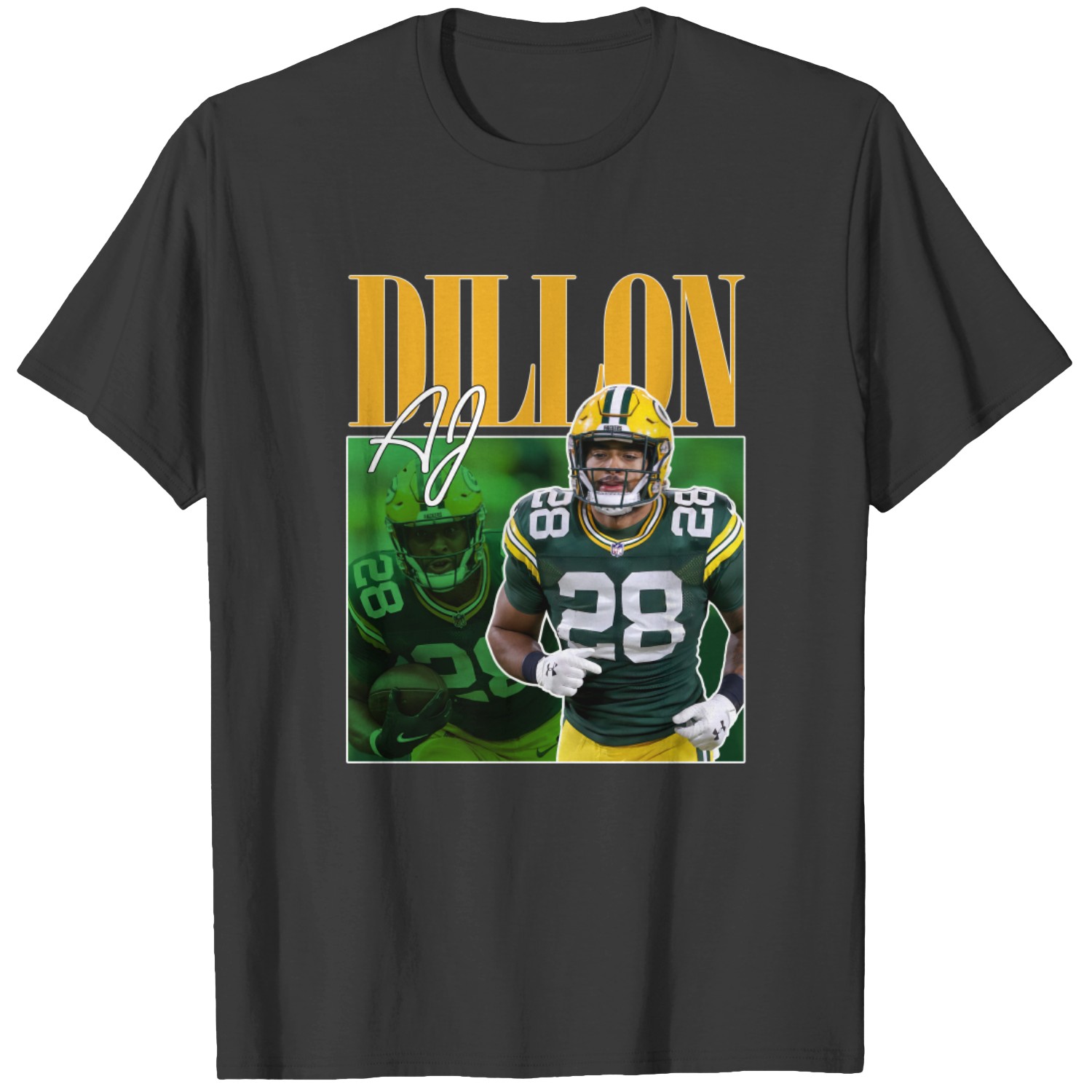 AJ Dillon Shirt Vintage 90s #28/Runningback Oversize Shirt