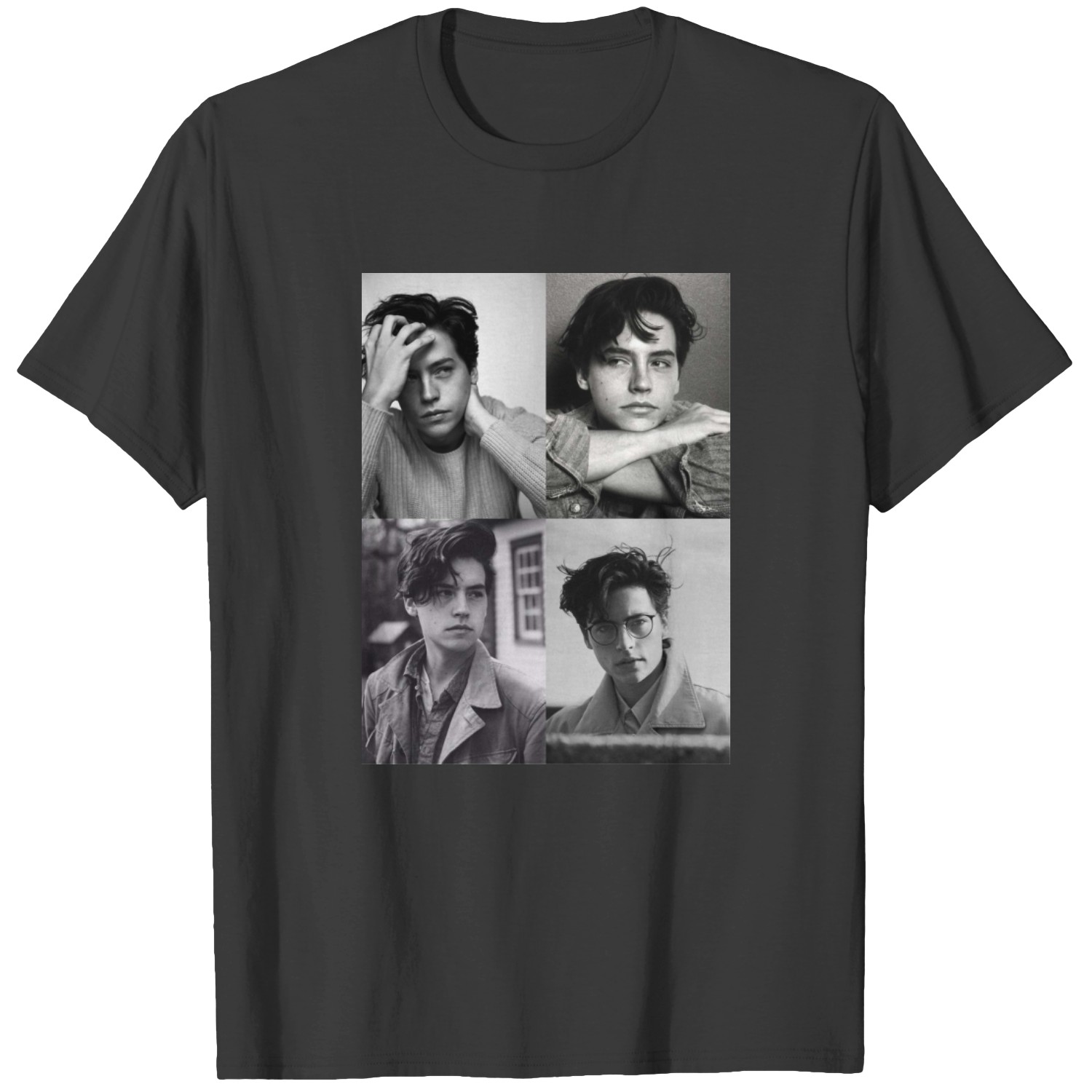 Cole Sprouse Collage BW T-Shirts