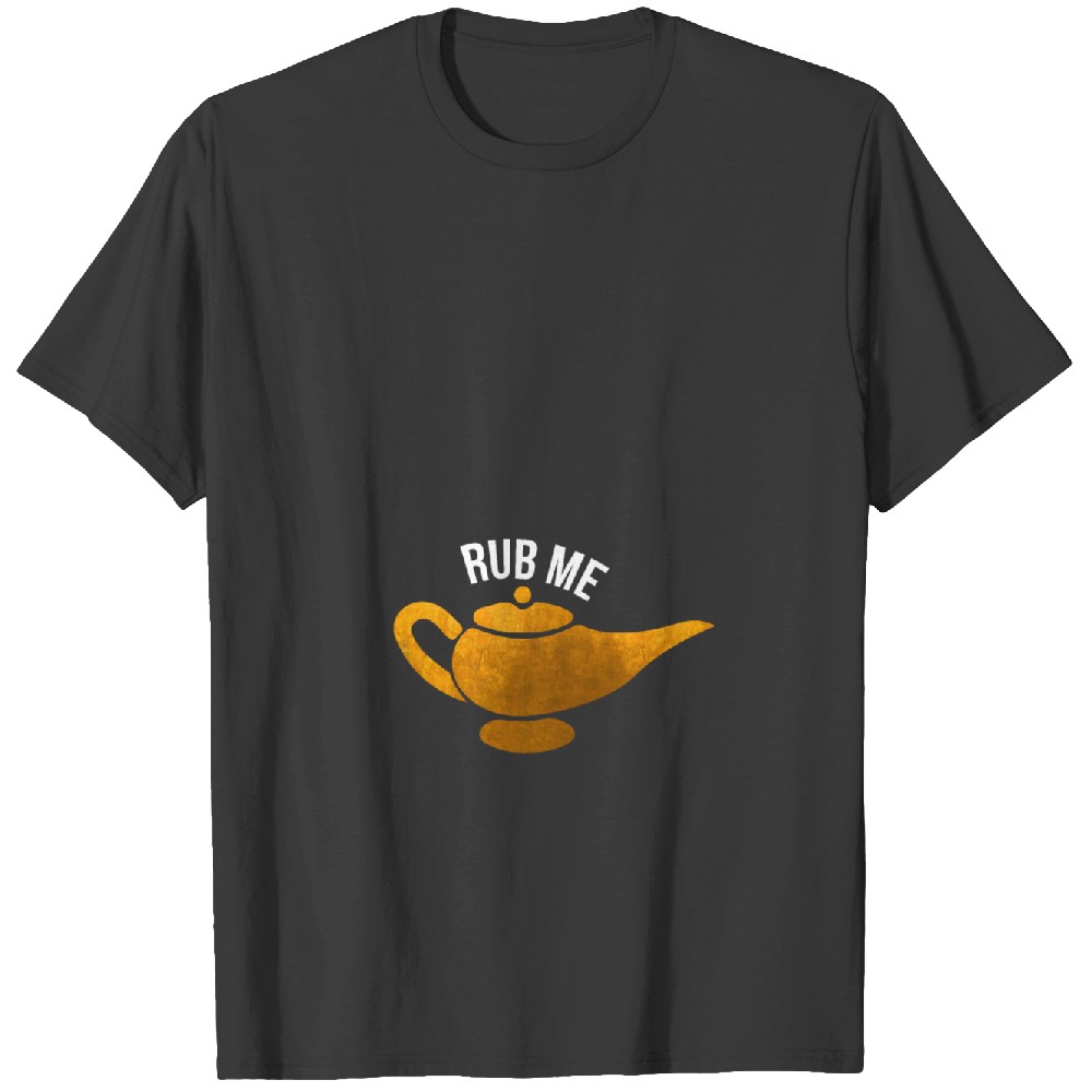 Genie Lamp Rub Me Naughty And Funny Genie T-shirt