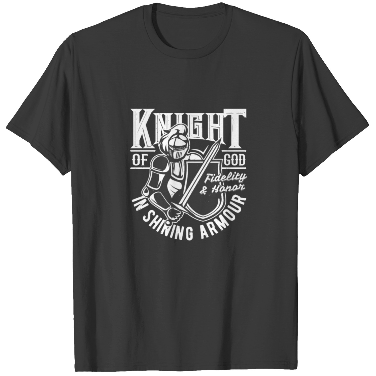 Knight Of God Warrior Fighter For Jesus Christ T-shirt