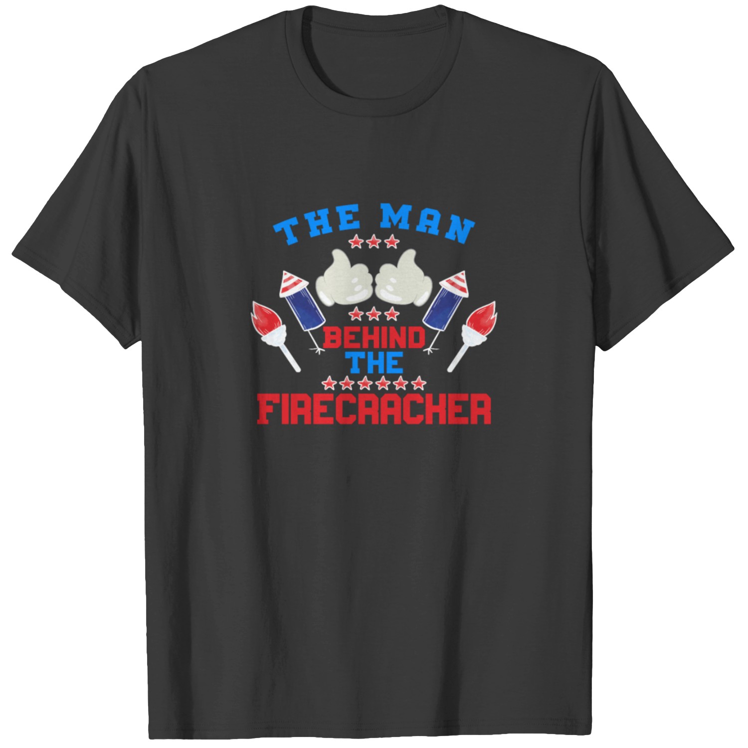 4th Of July The Man Behind The Firecracker T-shirt