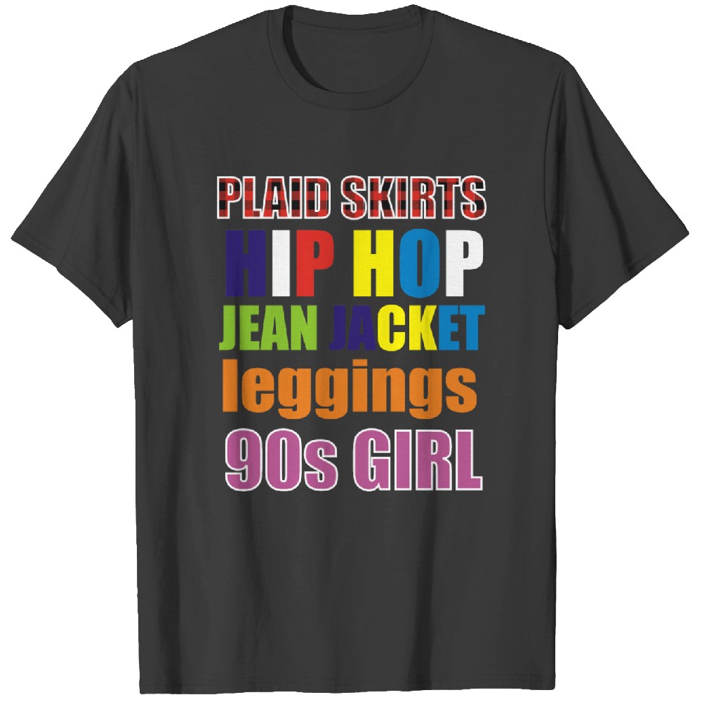 Funny Plaid Nineties Girl Themed Party Costume T-shirt