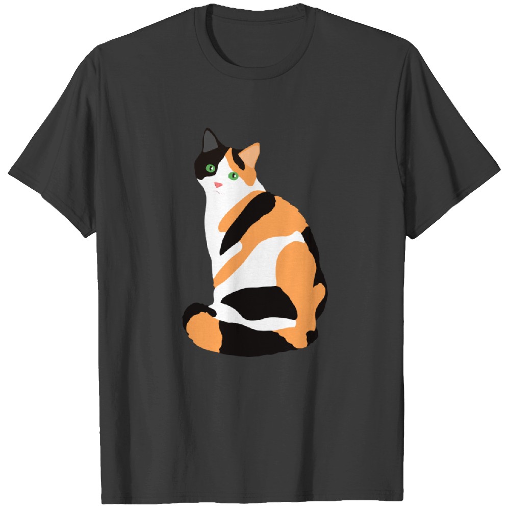 Calico Cat Drawing Calico Lovers Calico Gift T-shirt
