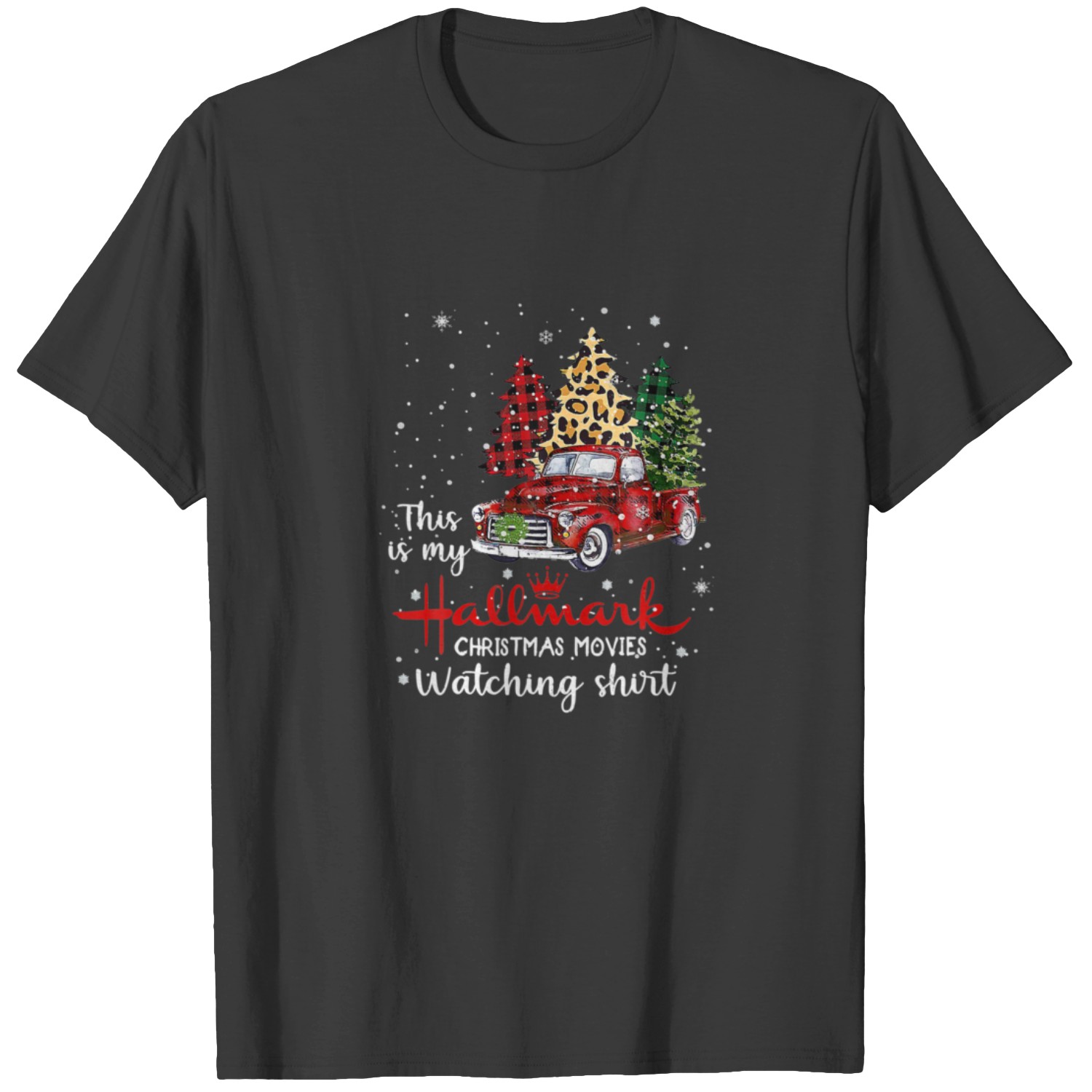 Christmas This Is My Hallmãrks Movie Watching Paja T-shirt