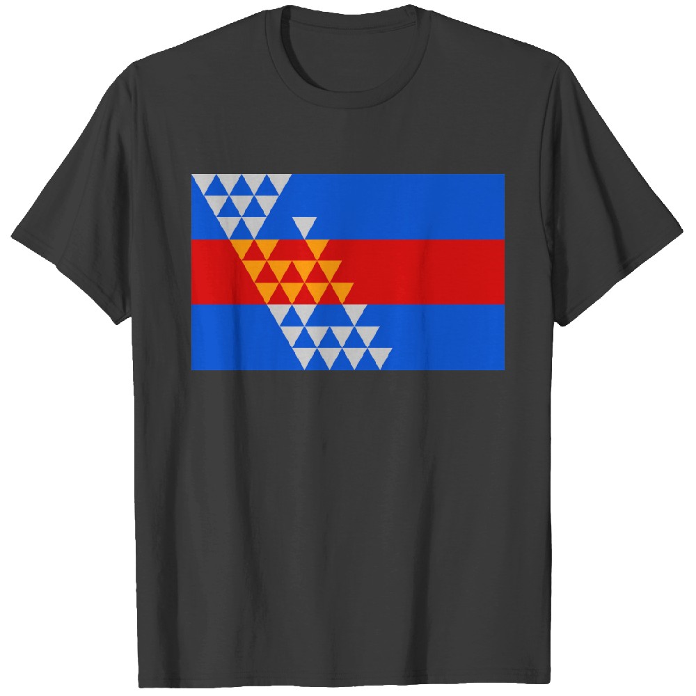 Pomo Indian Flag Ethnic Symbol American Native Usa Polo T-shirt