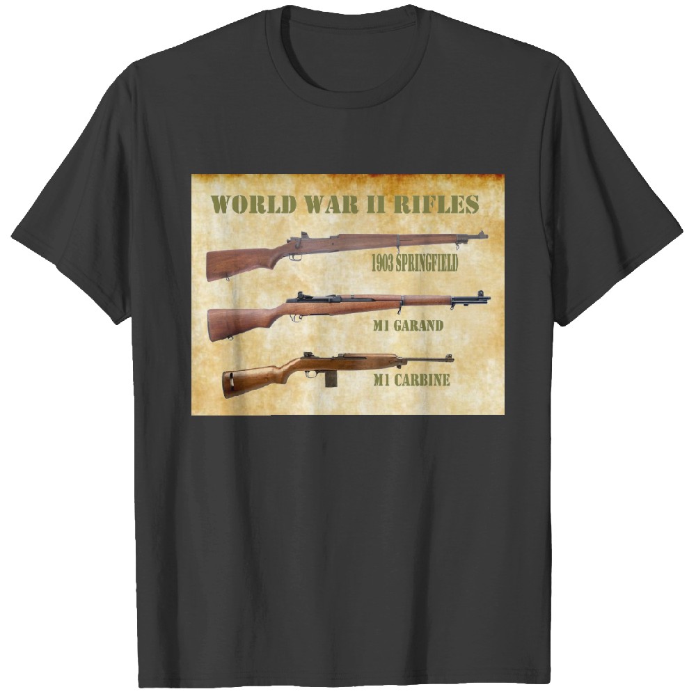 WORLD WAR II RIFLES T-shirt