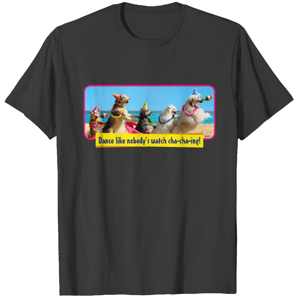 Dog Birthday Party Conga Line T-shirt