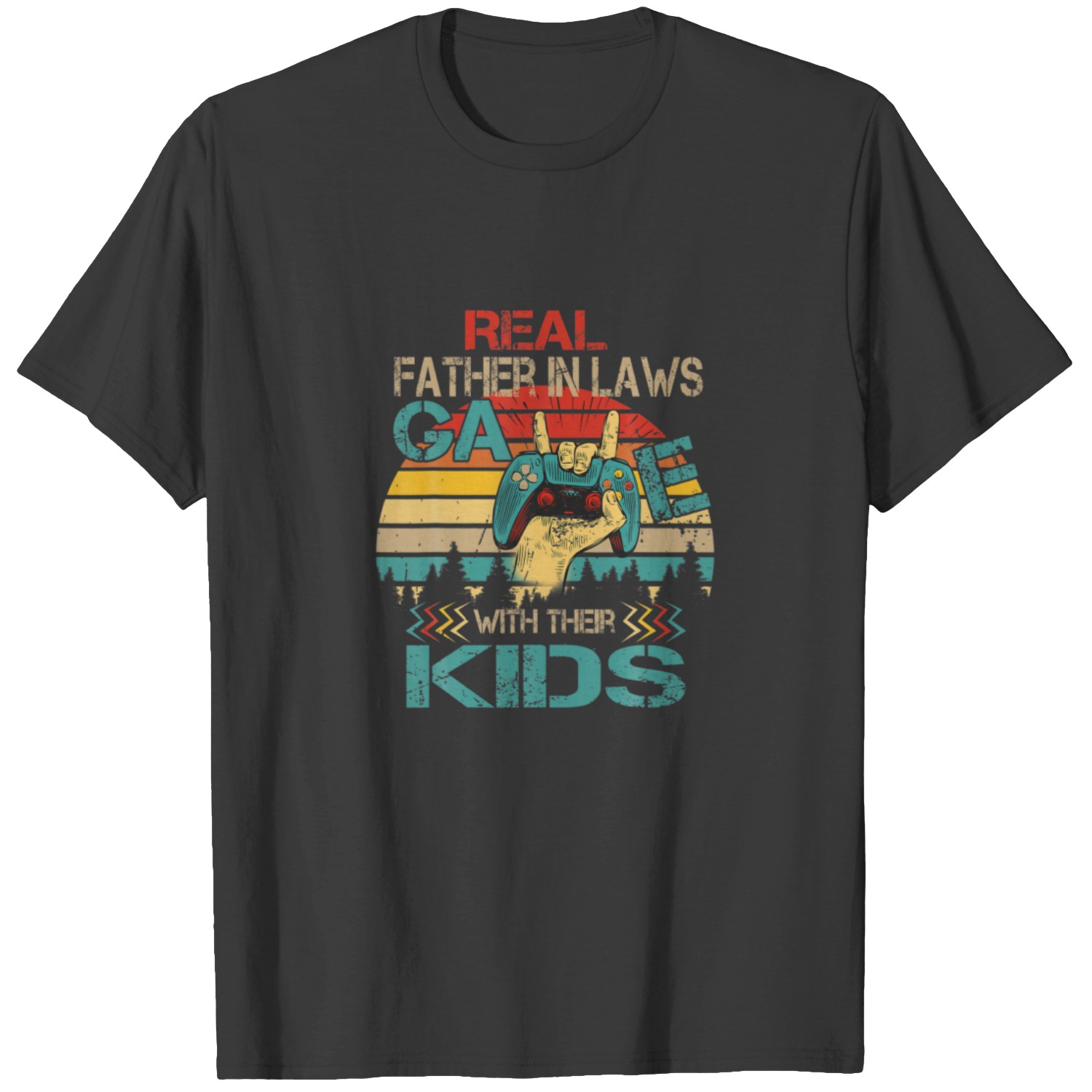 Vintage Real Father In Laws Game With Their Kids F T-shirt