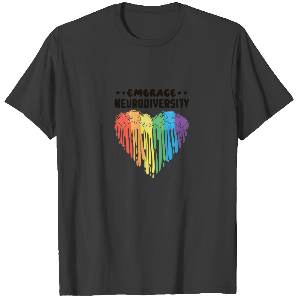 Autism Infinity Symbol Embrace Neurodiversity T-shirt