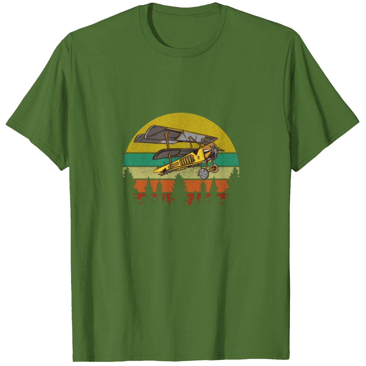 Pilot Gifts Model Airplane Bi Plane T-shirt