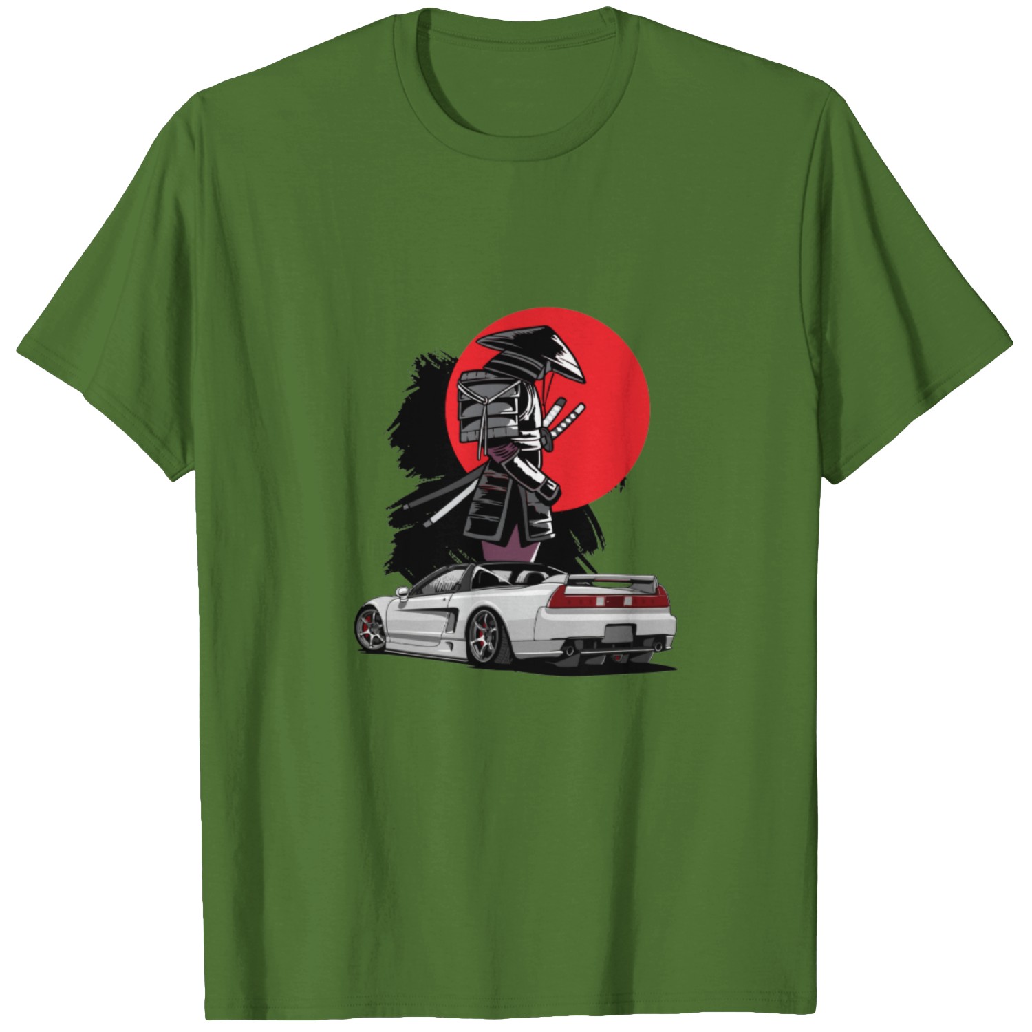 JDM Samurai Japanese Drift Car NSX Polo T-shirt