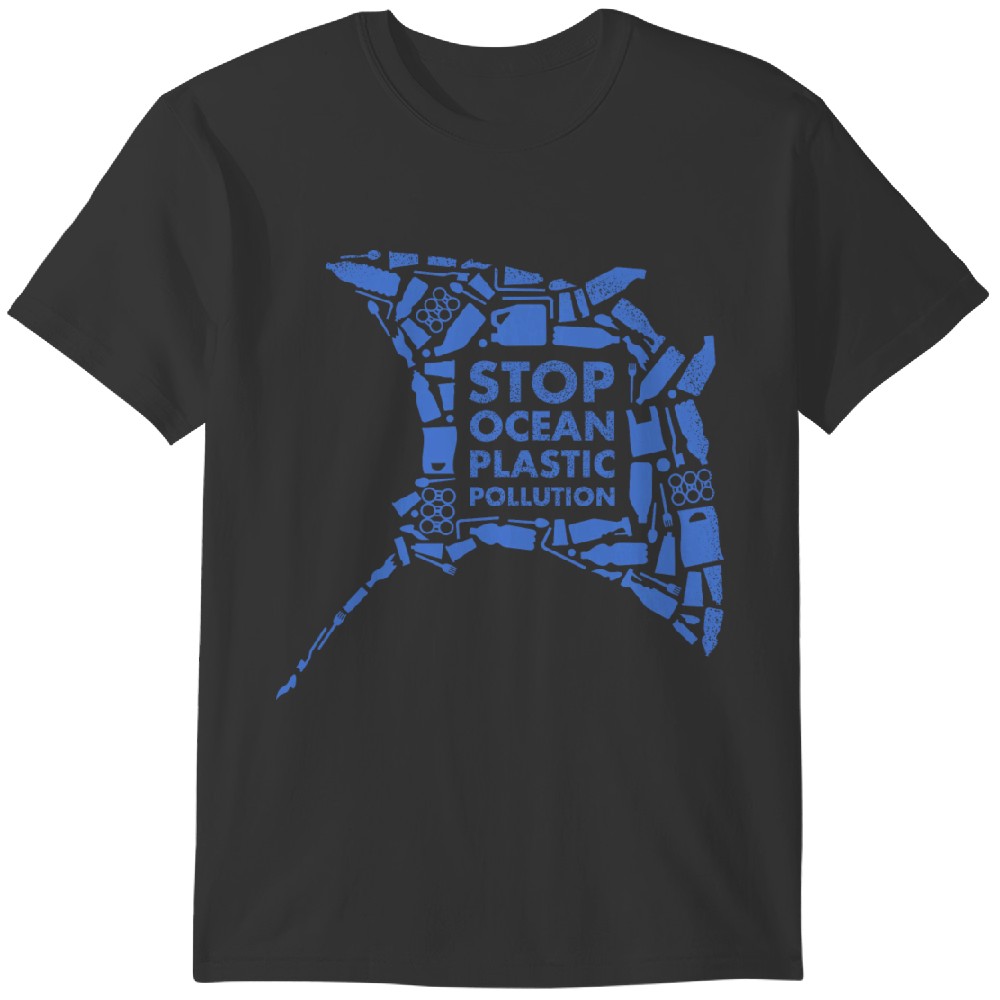 Raie Bleu Stop Ocean Plastic Pollution T-shirt