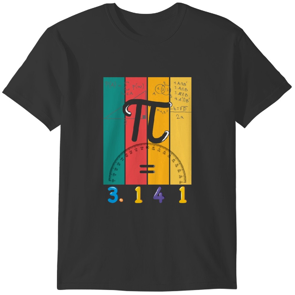 Pi Day Symbol Protractor Pi 3.141 Mathématiques Amour T-shirt