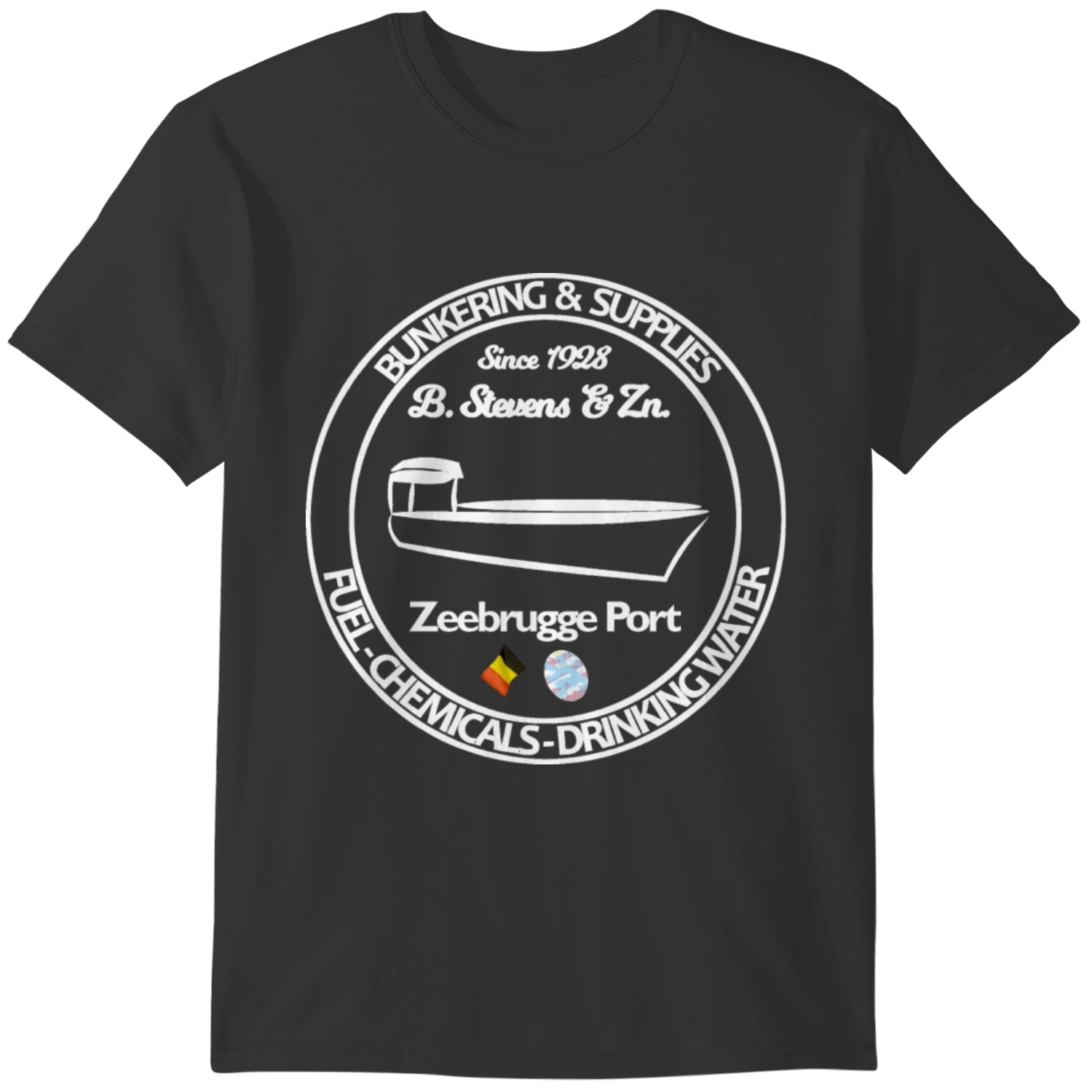 Logo Bunkering & Société D’approvisionnement Port De Zeebrugge T-shirt