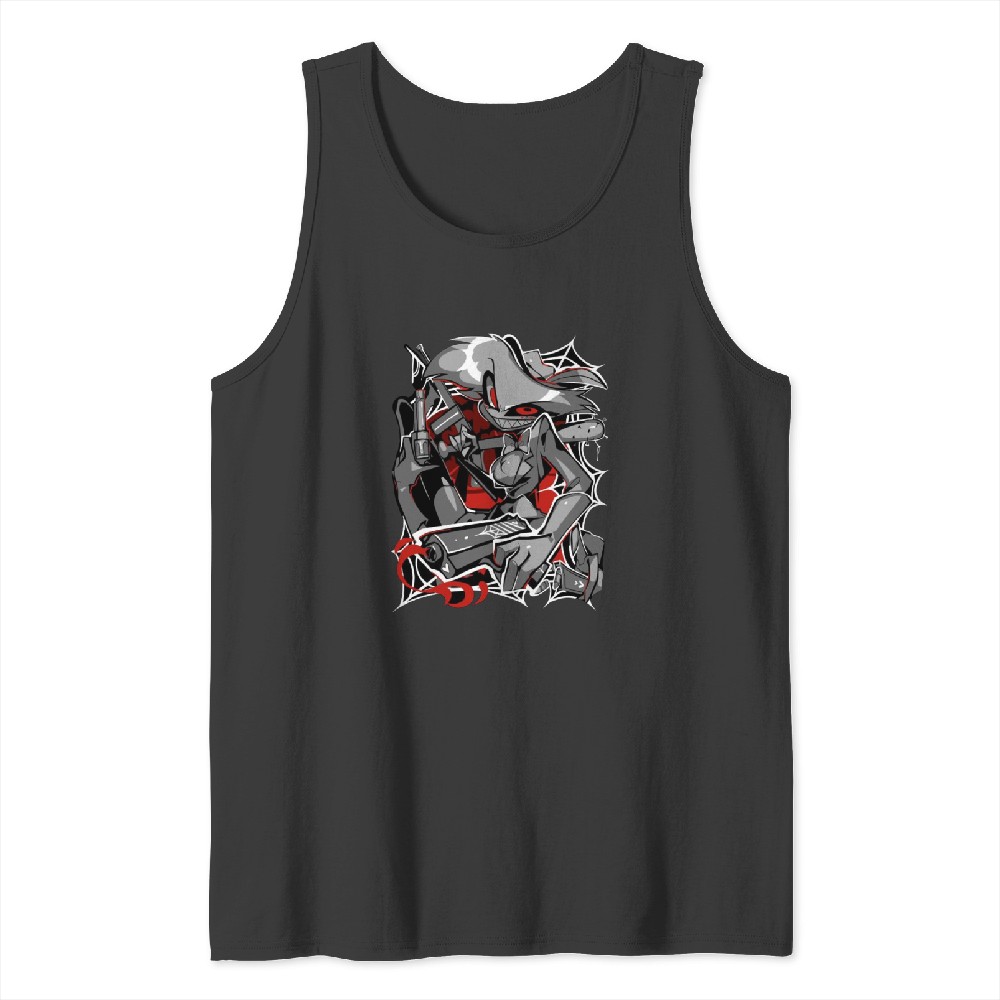 Angel Dust Demon Design - Hazbin Hotel Tank Tops