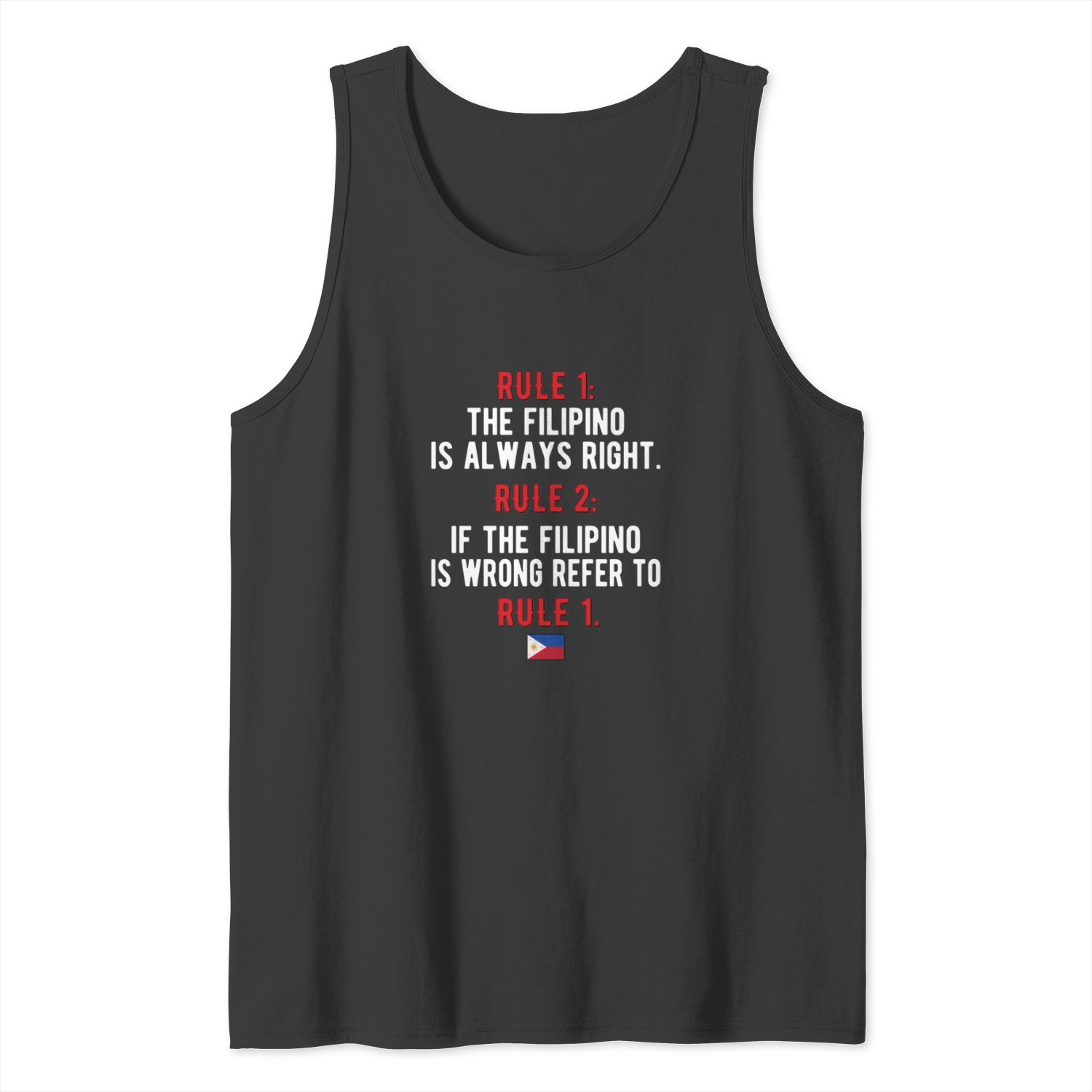 Proud Filipino Roots Philippines Flag Filipino Tank Top