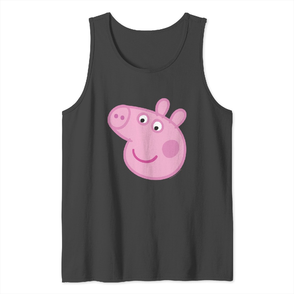 Peppa Pig Big Face Tank Top Designed & Sold By Nambcvt
