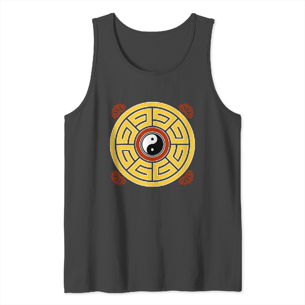 Tao Symbol Tank Tops I Ching Feng Shui Taoist Mandala Amulet Antique ...