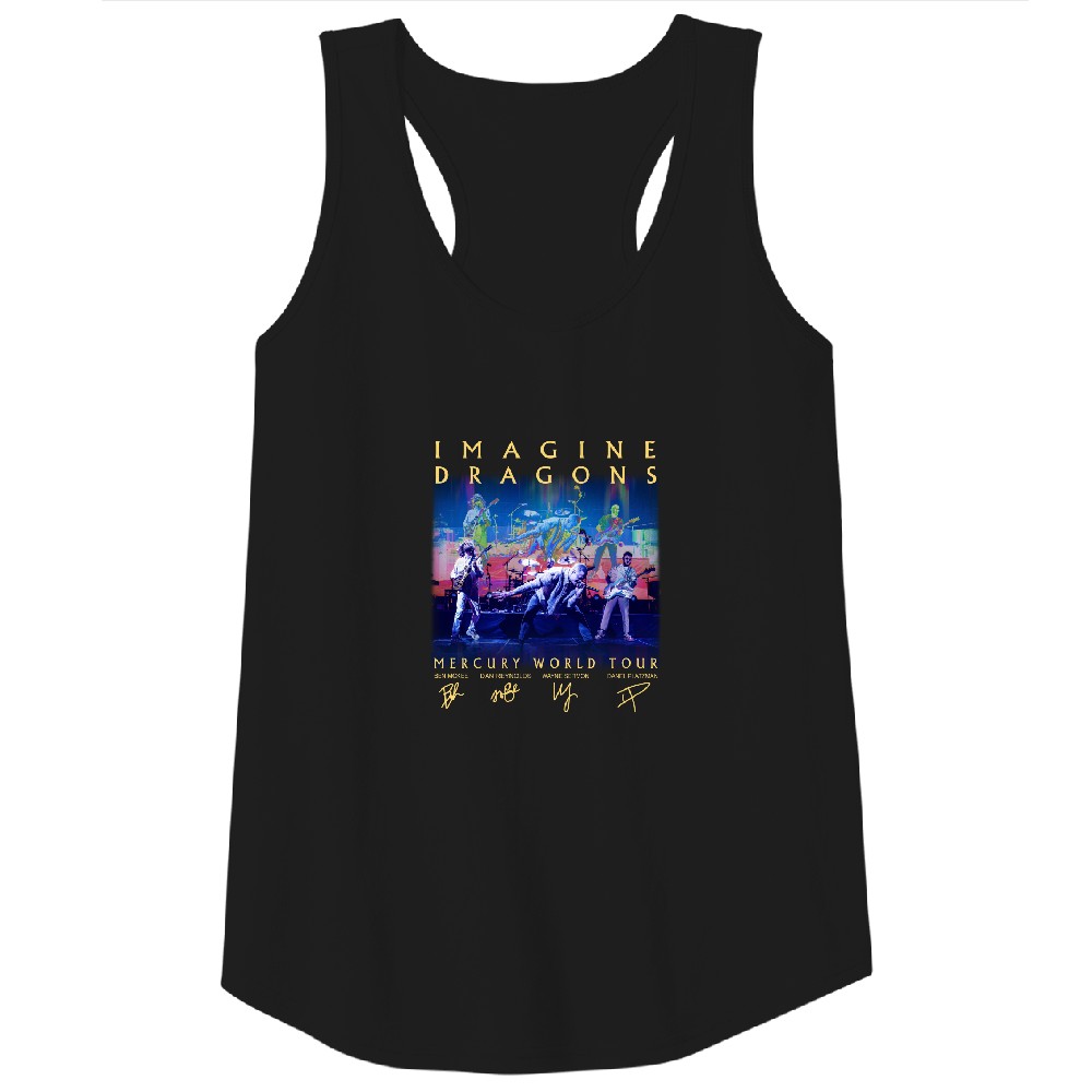 2023 Tour Imagine Dragons Tank Tops, Vintage Imagine Dragons Art Tank ...
