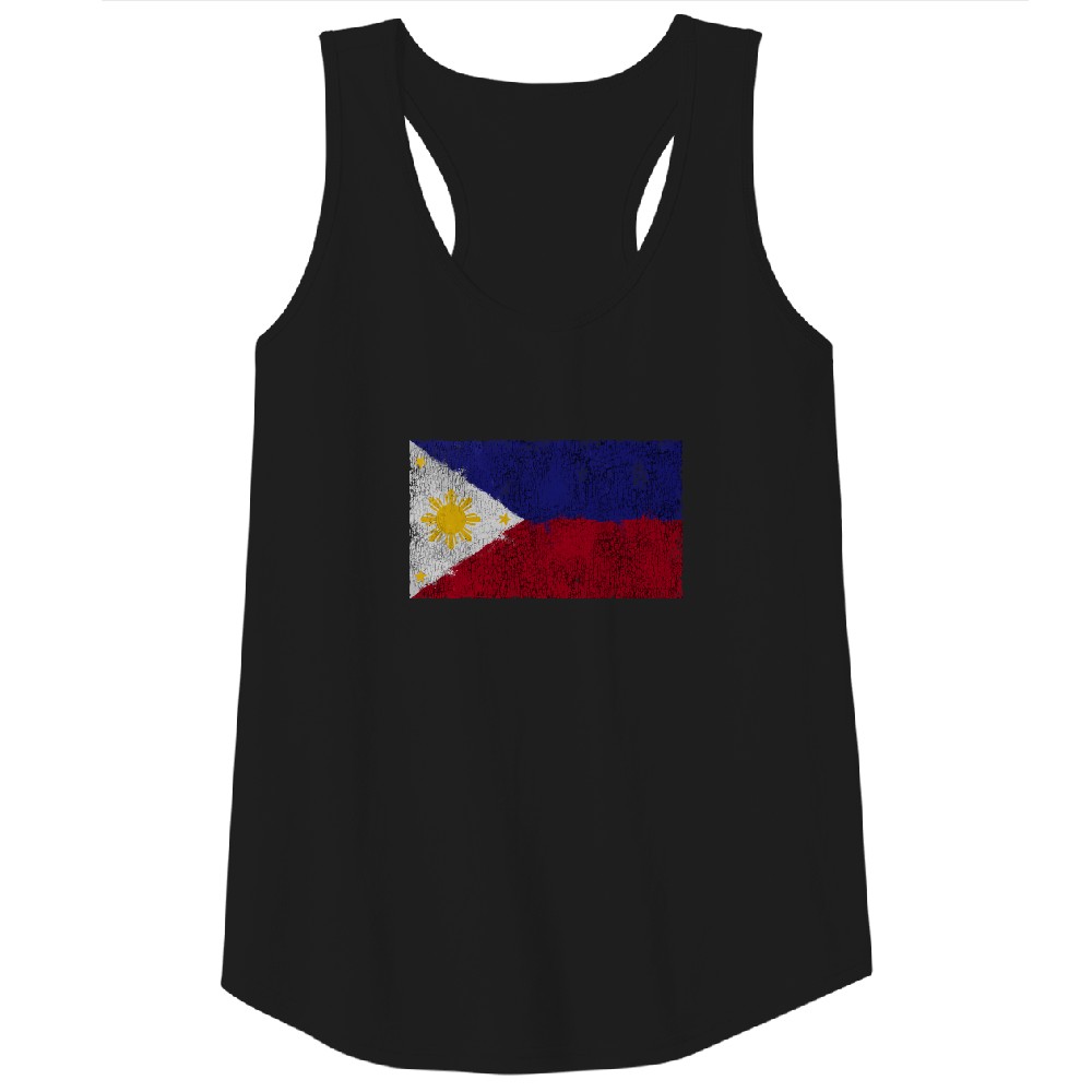 Philippines Flag Filipino Heritage Pinoy Philippin Tank Top