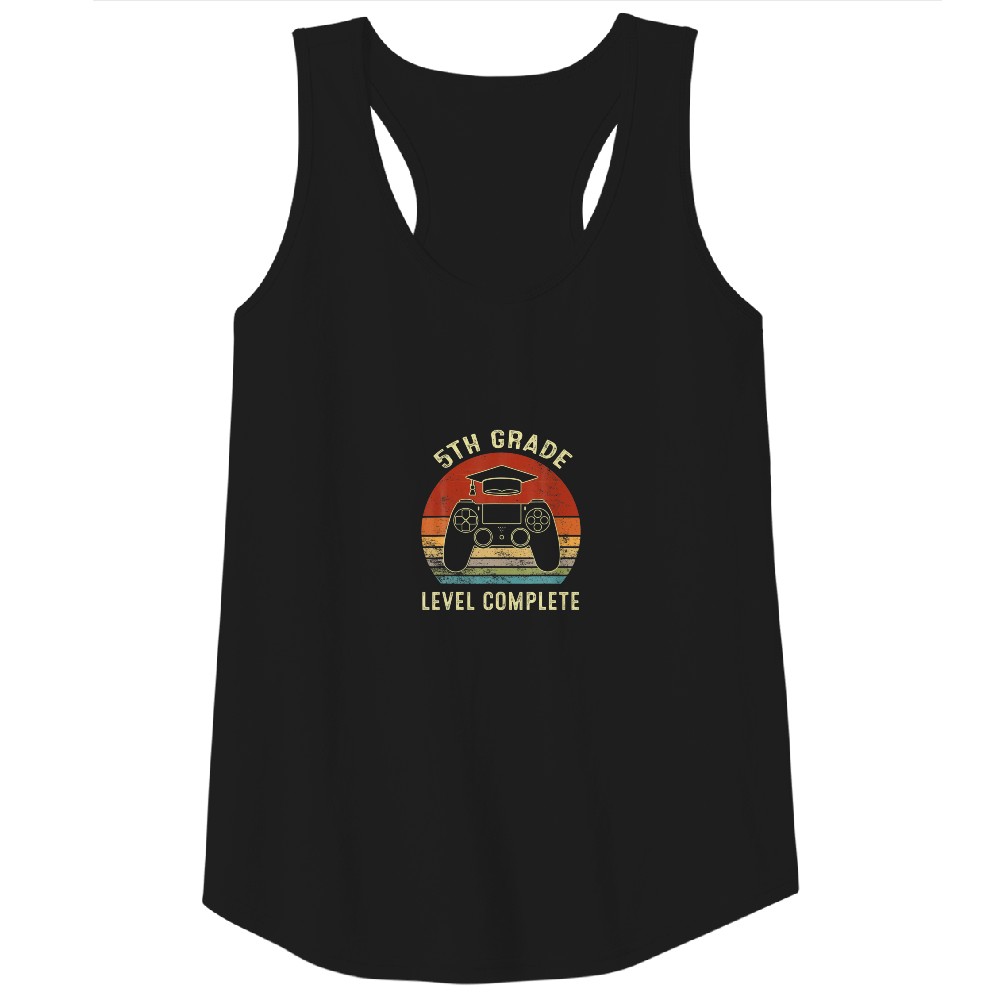 5Th Grade Graduation Level Complete Video Gamer Tank Top
