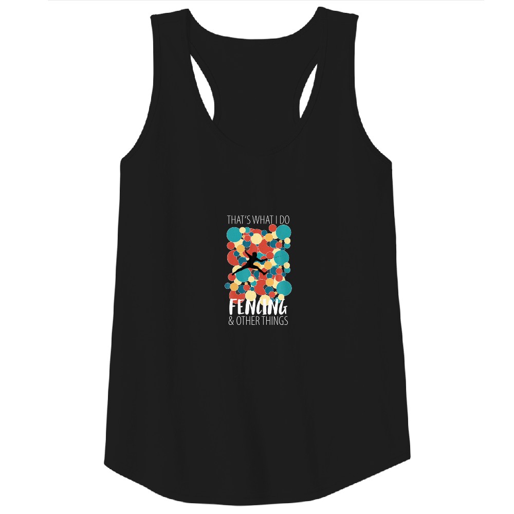 Fencing Fencing Martial Arts Sword Combat Fencing Tank Top