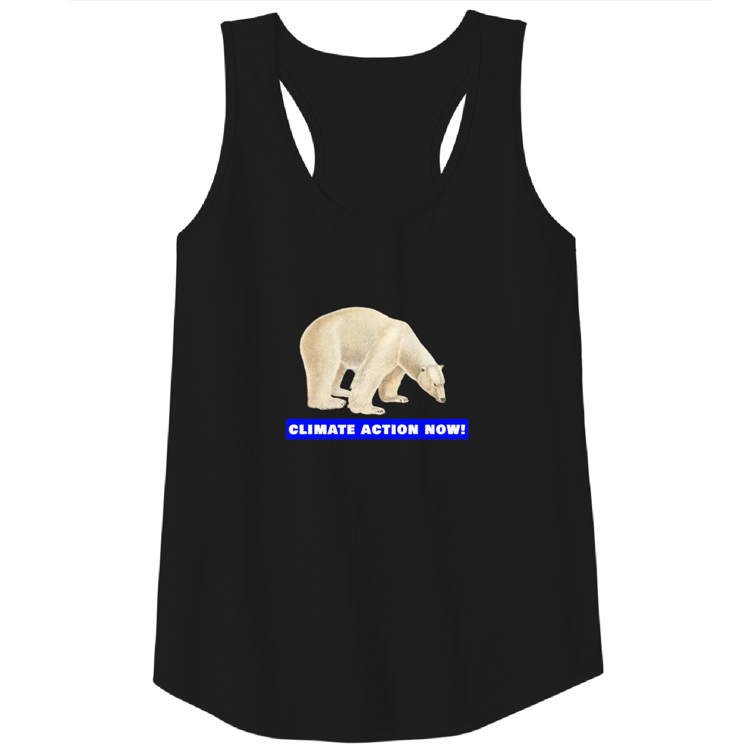 Climate Action Now! Save The Arctic Polar Bear Tank Top