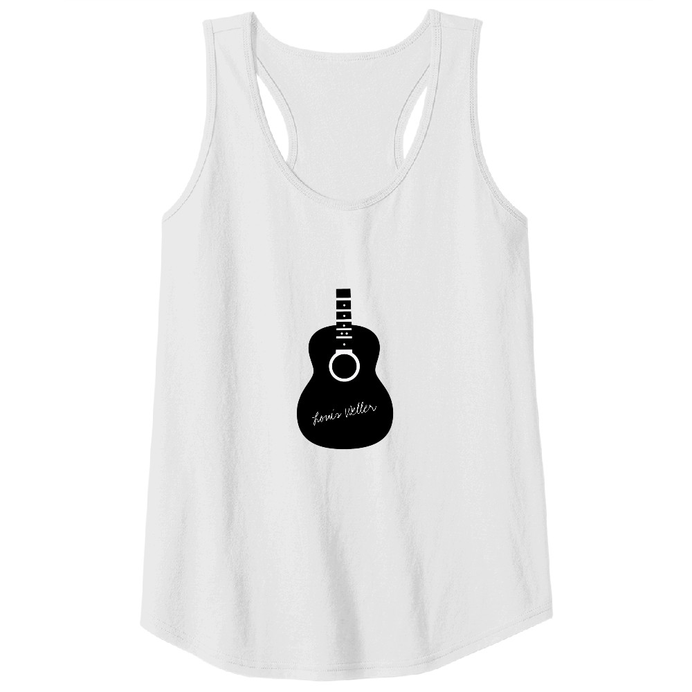 Simple Guitar With Custom Signature Music Tank Top