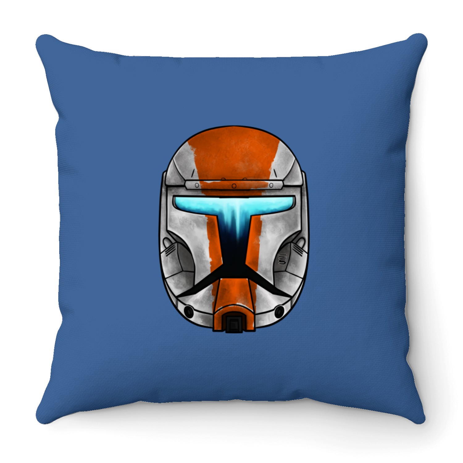 Delta Squad Boss Helmet - Republic Commando - Throw Pillows