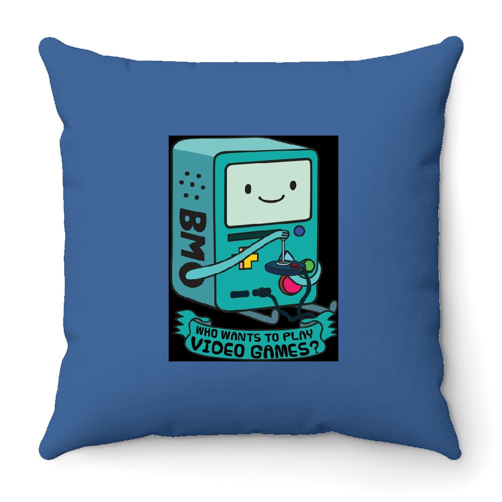 BMO Game Throw Pillows
